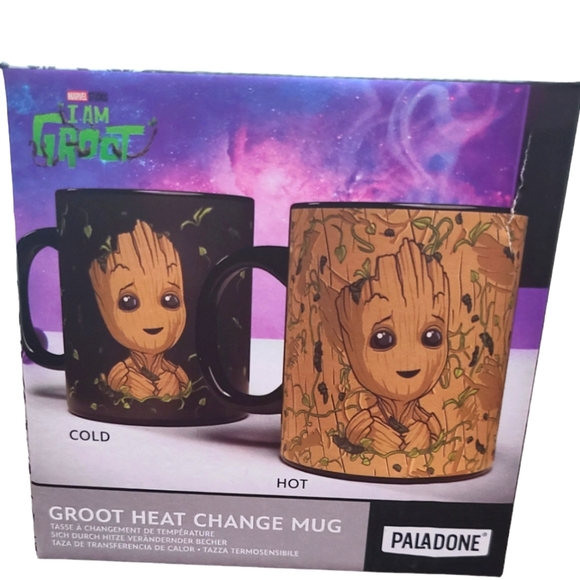 Marvel | Dining | Nib Marvel Groot Color Changing Mug | Poshmark